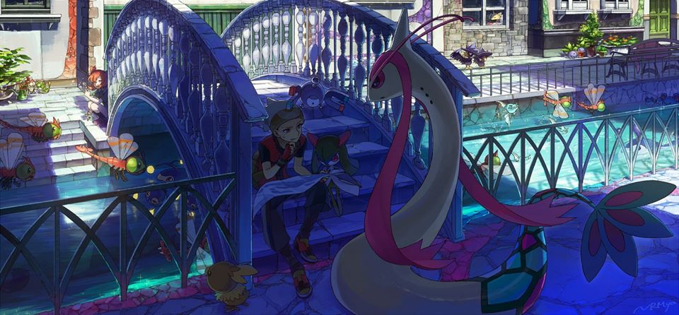 Nhìn loạt tranh "Pokemon và con người cùng chung sống hạnh phúc" mà chỉ ...